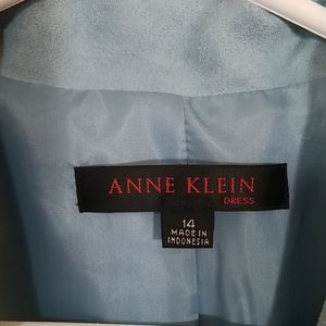 Anne Klein | Jackets & Coats | Anne Klein Womens Suede Light Blue Color ...